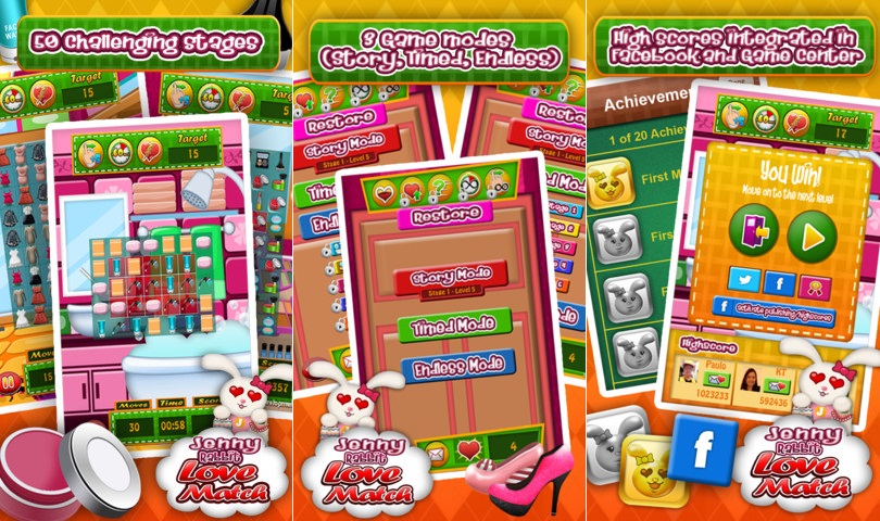 Jenny Rabbit - Love Match, a simple matching game made by a Filipino ...