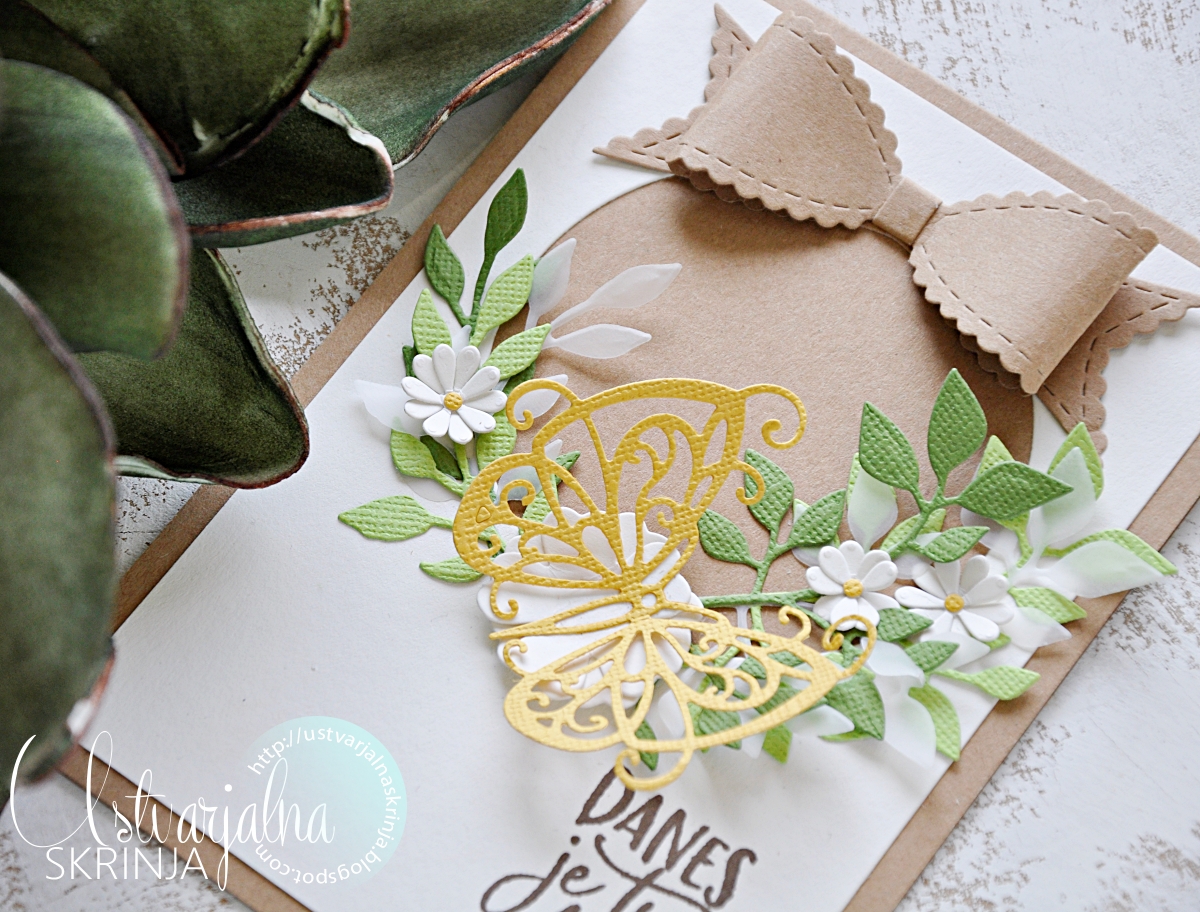 Ustvarjalna skrinja: Metulj na cvetu