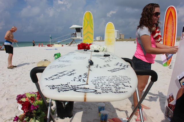 Lavon Wiggins Memorial Service and Paddle Out 07/07/12