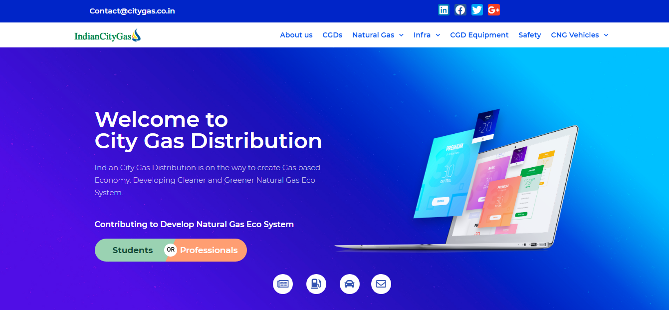 History of City Gas Distribution In India