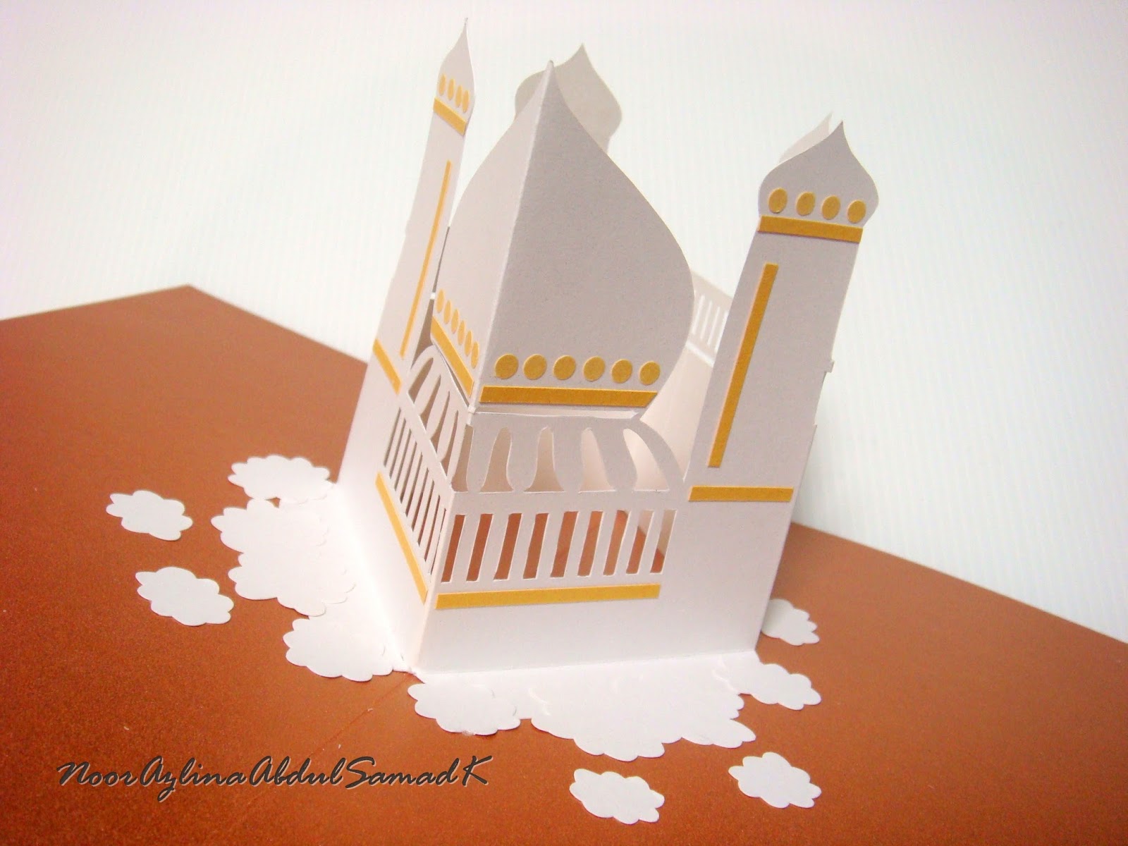 AZLINA ABDUL: Salam Aidilfitri pop up mosque card