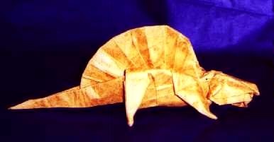 origami Dimetrodon Kawahata 3D ~ easy instructions to origami