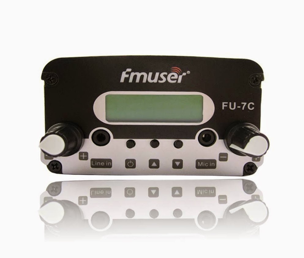FM USER PH: FMUSER FU-7C 7w stereo PLL broadcast transmitter 76MHz~108MHz