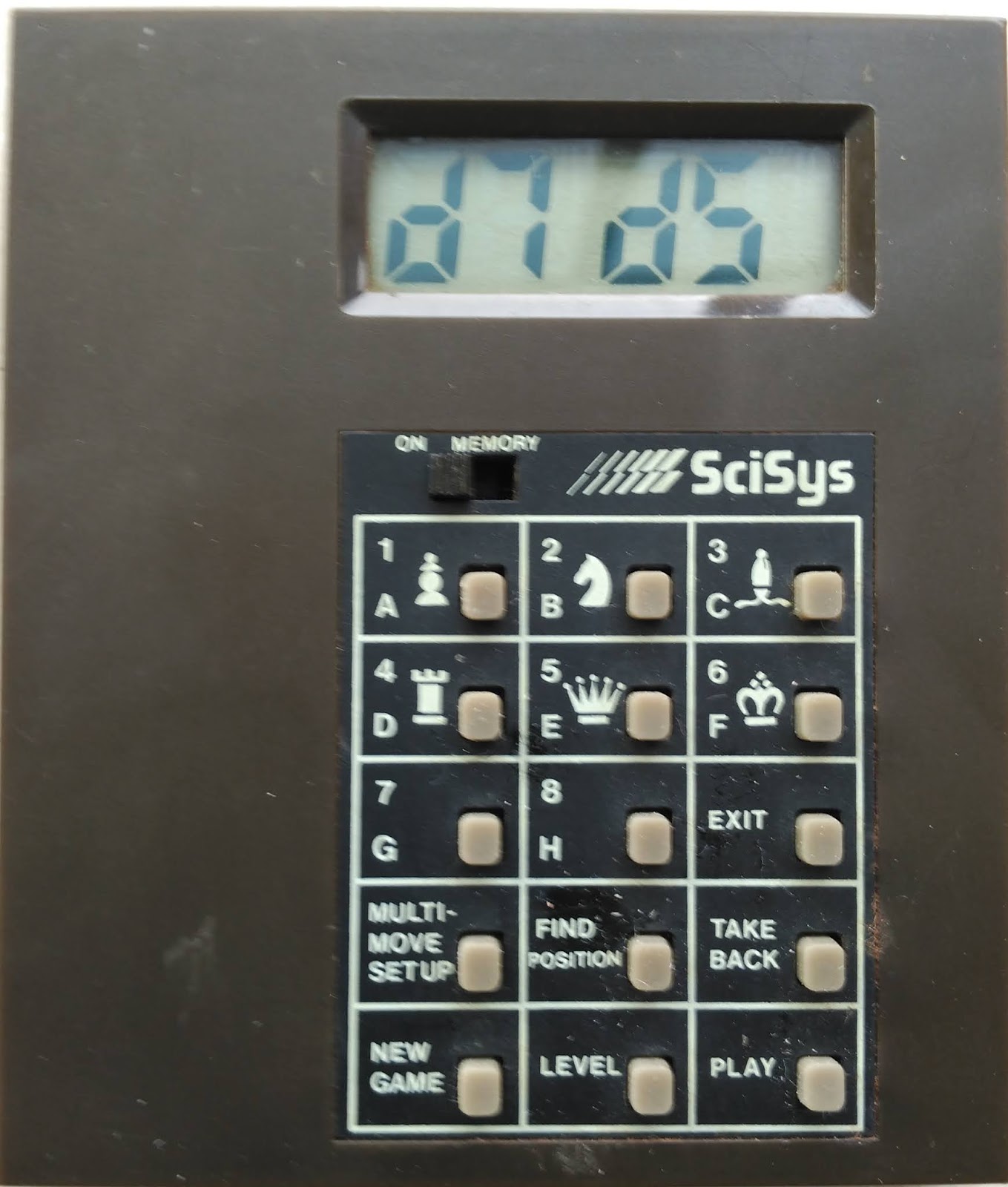 Retro Ordenadores Orty: Scisys Rapier Chess Computer (1984)