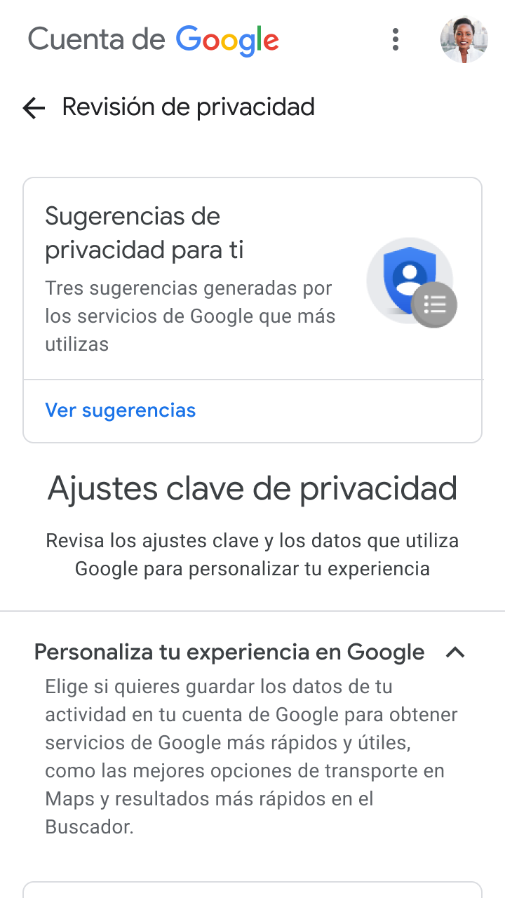 Tu información privada ha de ser privada