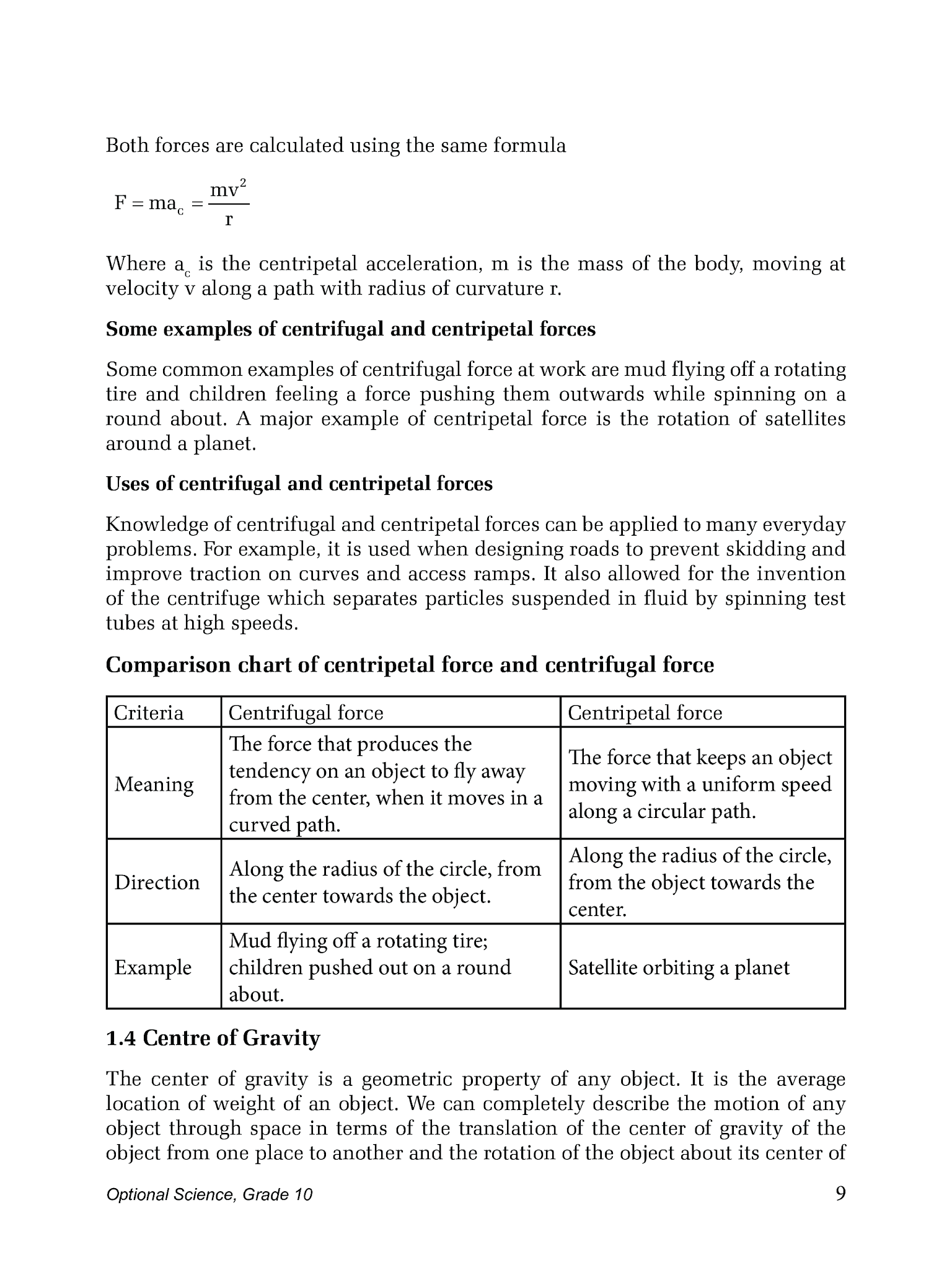 Optional-Science-Grade-10