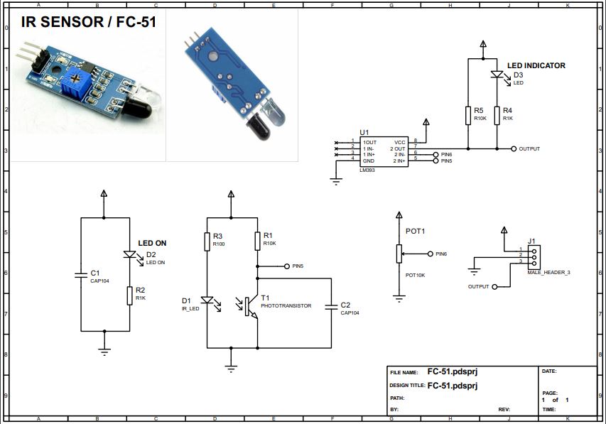 Sensor Infrarrojo FC-51 - PCB Designer