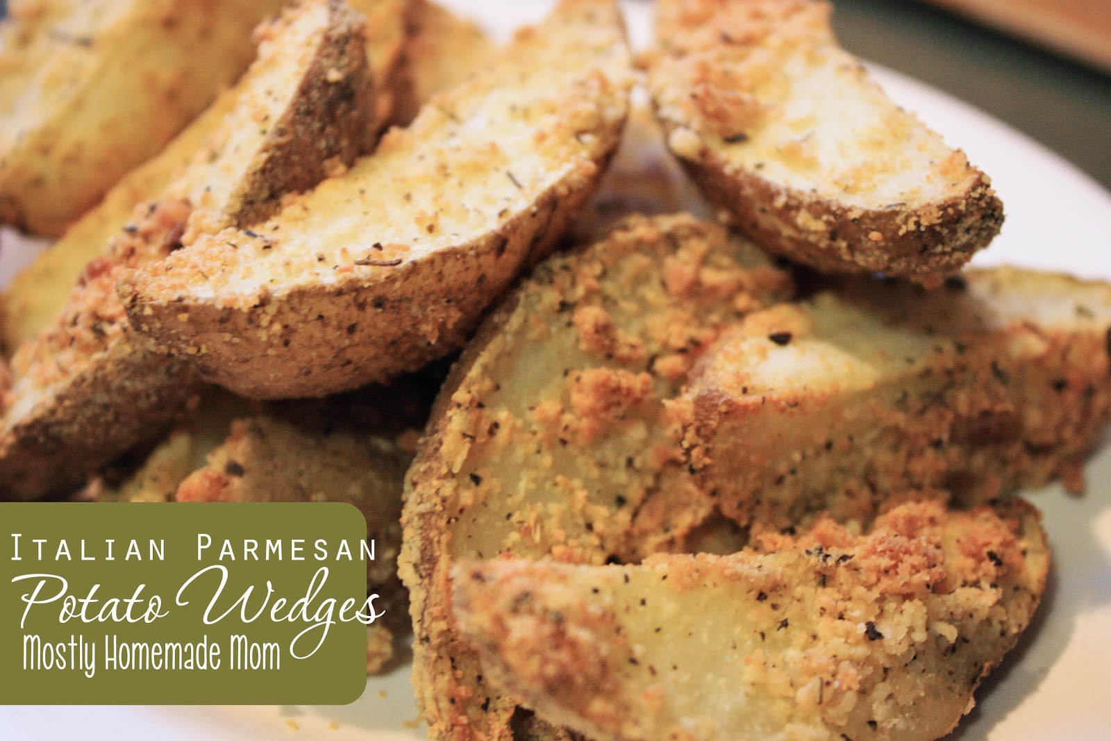 Parmesan Potato Wedges - Mostly Homemade Mom