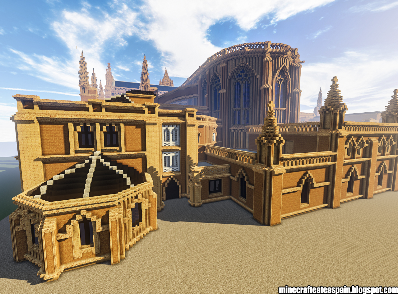 Réplica Minecraft de la Catedral del Buen Pastor, Donostia, España