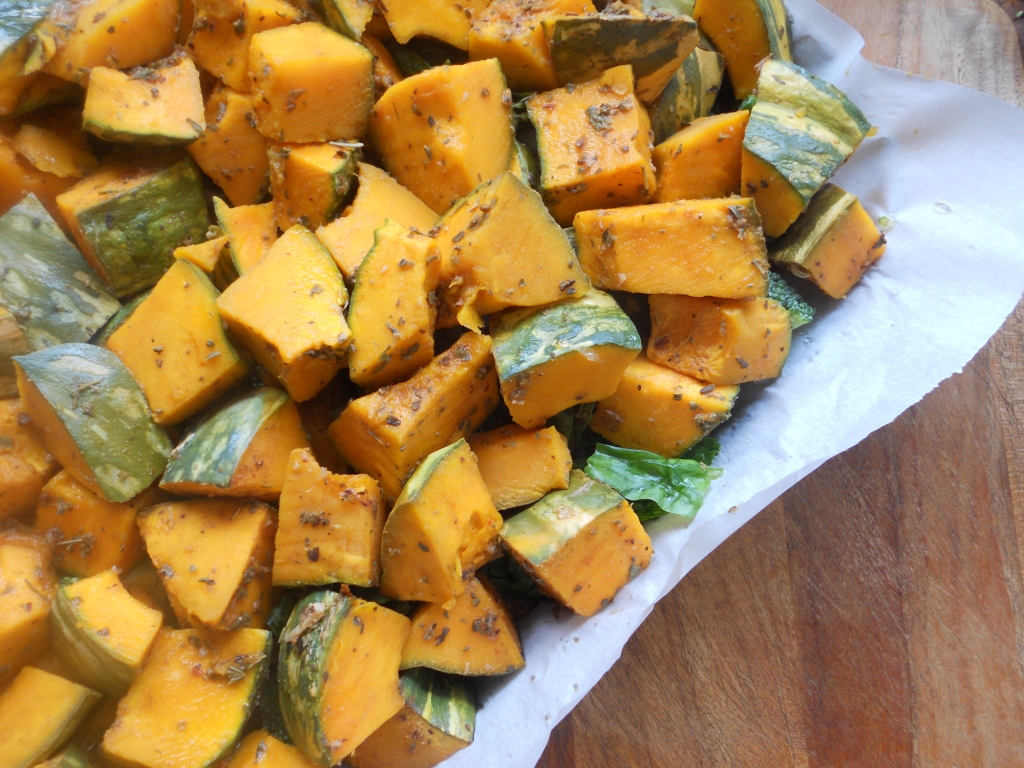 Snacking Squirrel: Oven Roasted Squash and Vegetables