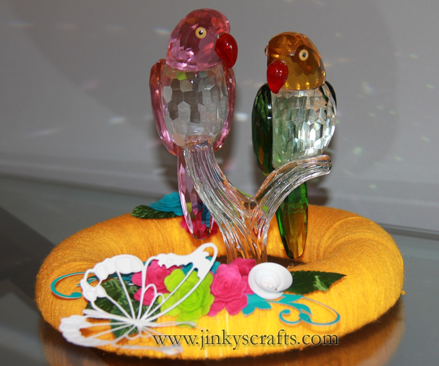 Jinky's Crafts & Designs: Spring Yarn Wreath