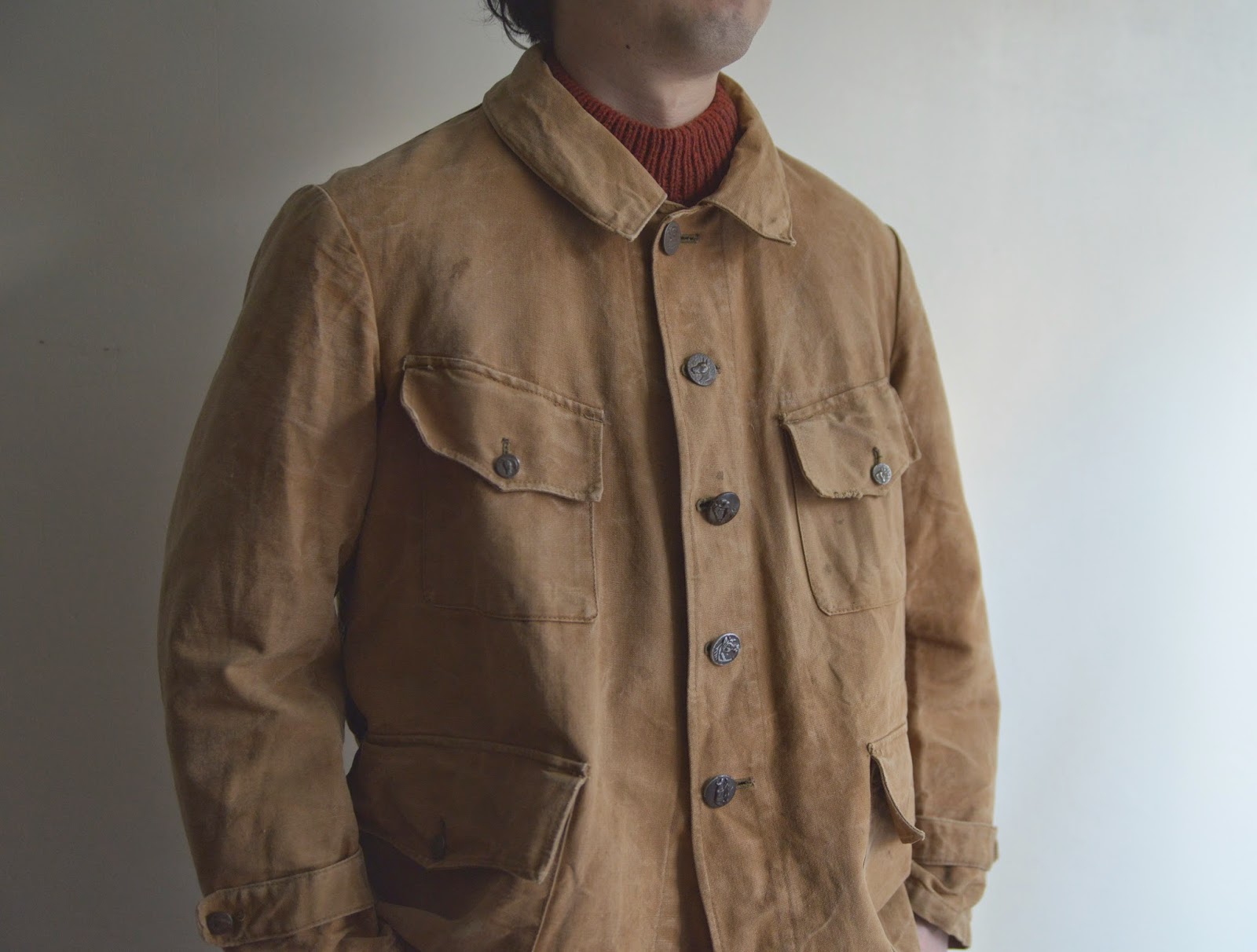 encore: 1940s cotton×linen hunting jacket