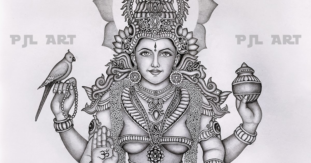 WWW.PJLART.BLOGSPOT.COM: Sharada Devi - Goddess Saraswati