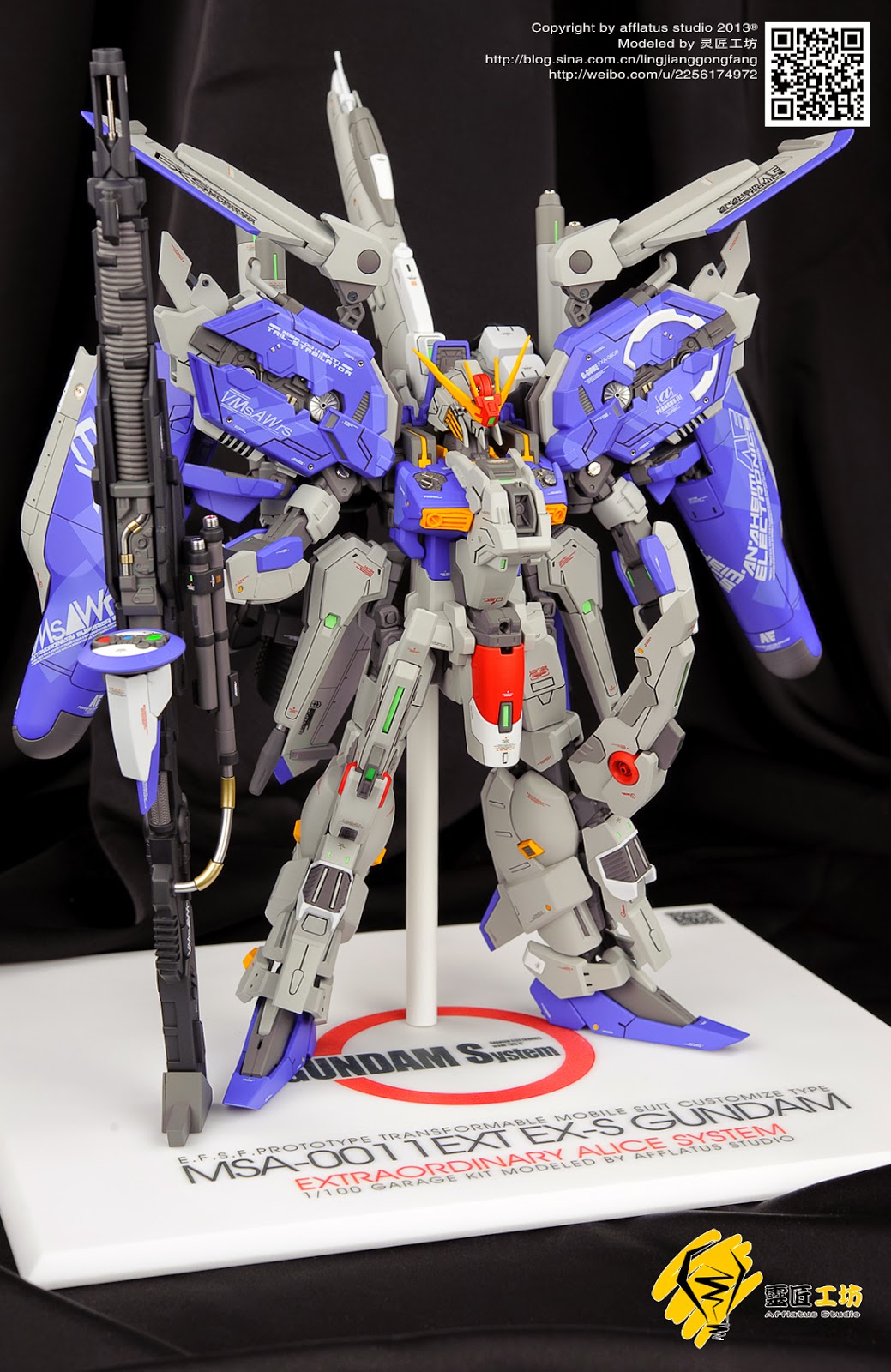 Painted Build: Neo Grade 1/100 Ex-S Gundam Alice System