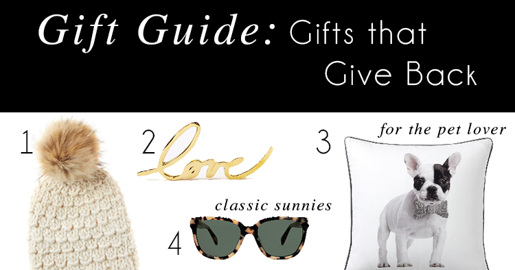 Gift Guide: Gifts that Give Back / Mrs. on the Move