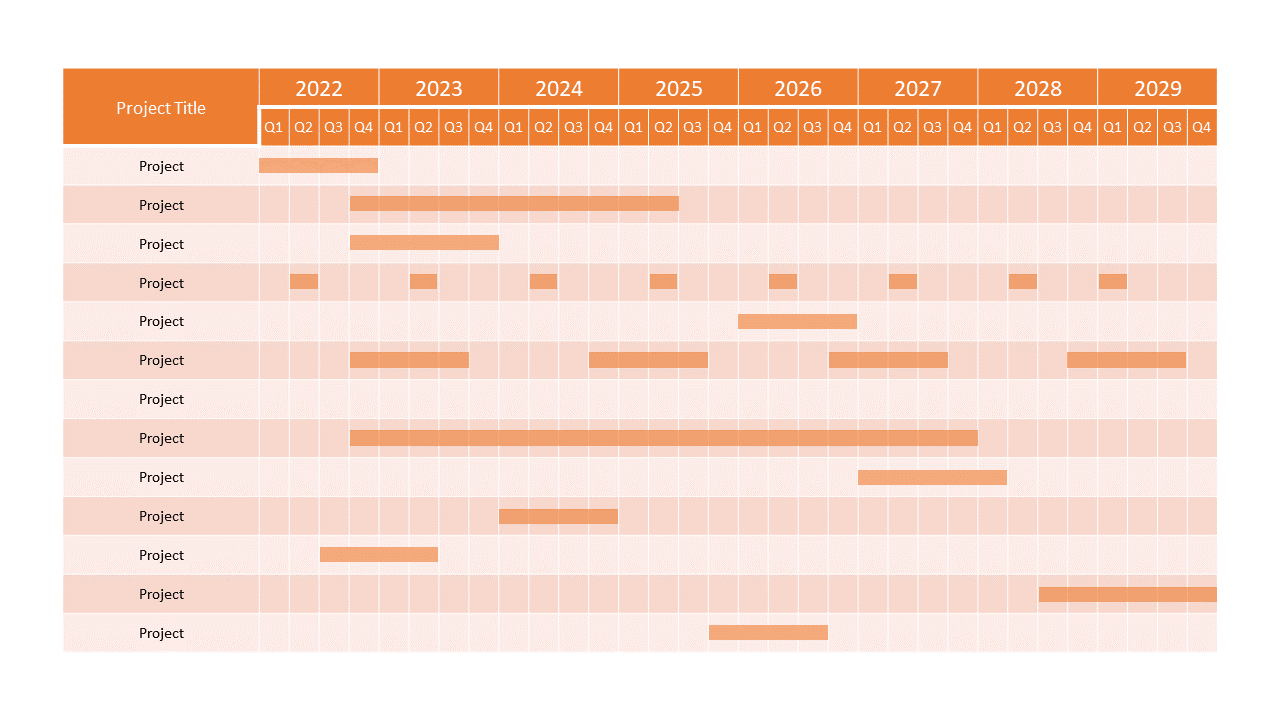 Quarterly Schedule PowerPoint Templates - PowerPoint Free