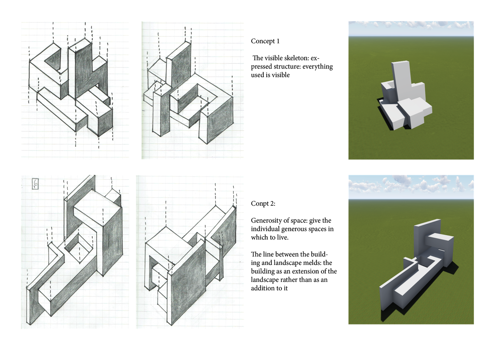 Architecture studio : 18 SKETCH AXONOMETRICS