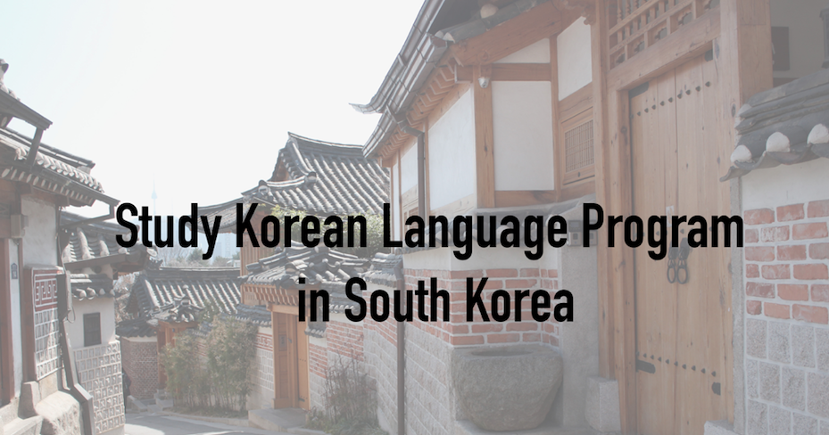 Process of Study Korean Language Program in South Korea