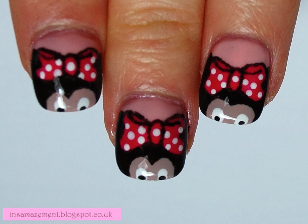 In SAMazement: Minnie Mouse Nail Art Tutorial