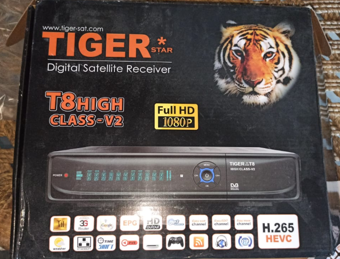 TIGER T8 HIGH CLASS V2 HD RECEIVER NEW SOFTWARE V3.94 FOREVER 135 ...