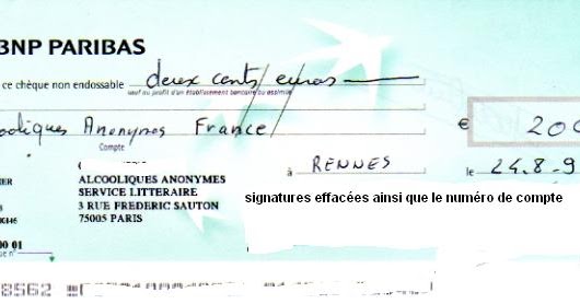 How to Fill check: How to Fill check BNP Paribas france