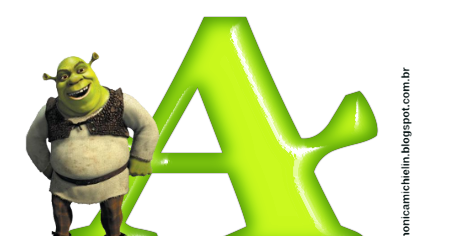M. Michielin Alphabets: ALFABETO #SHREK (SHREK ALPHABETO PNG )