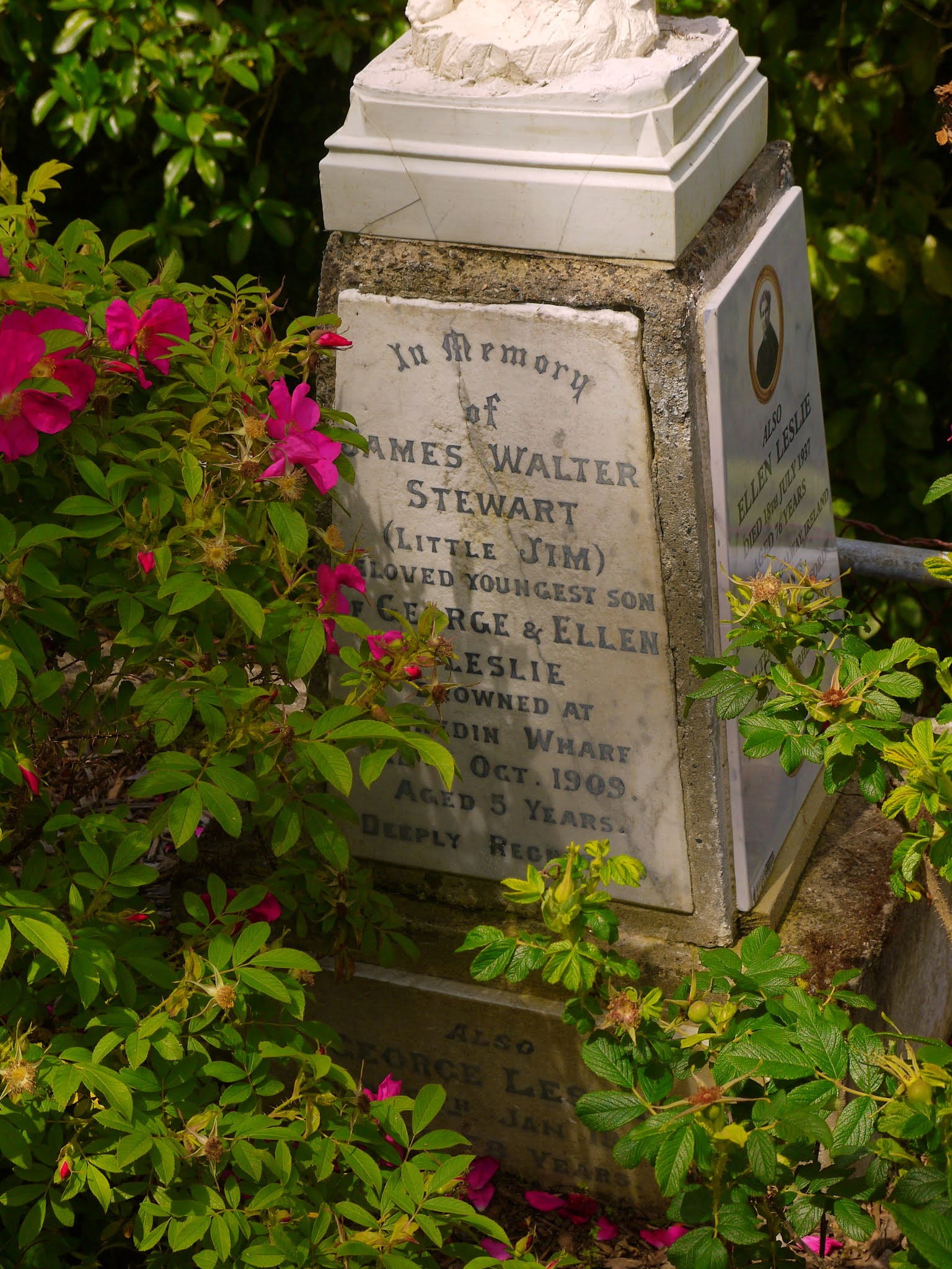 In Loving Memory: "Little James Leslie" 1904-23/10/1909.
