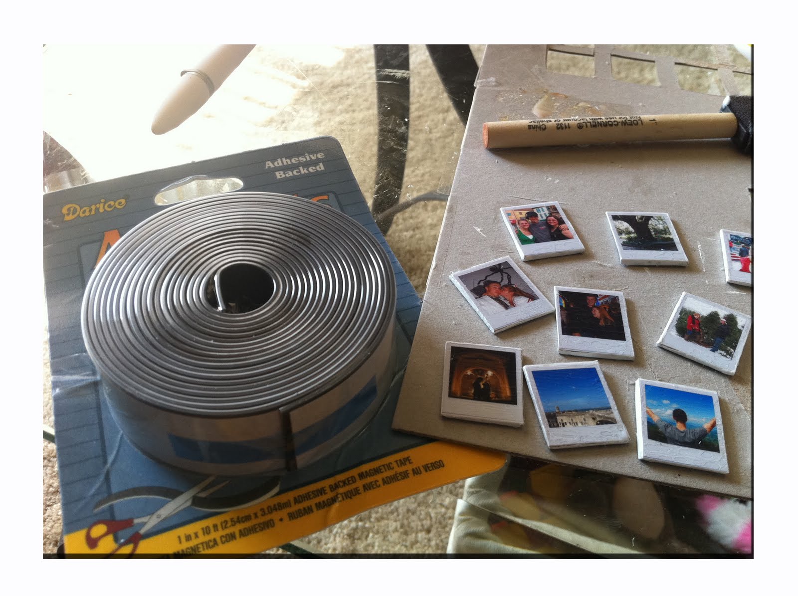Cup 'a Hot Chocolate: Mini polaroid magnets...
