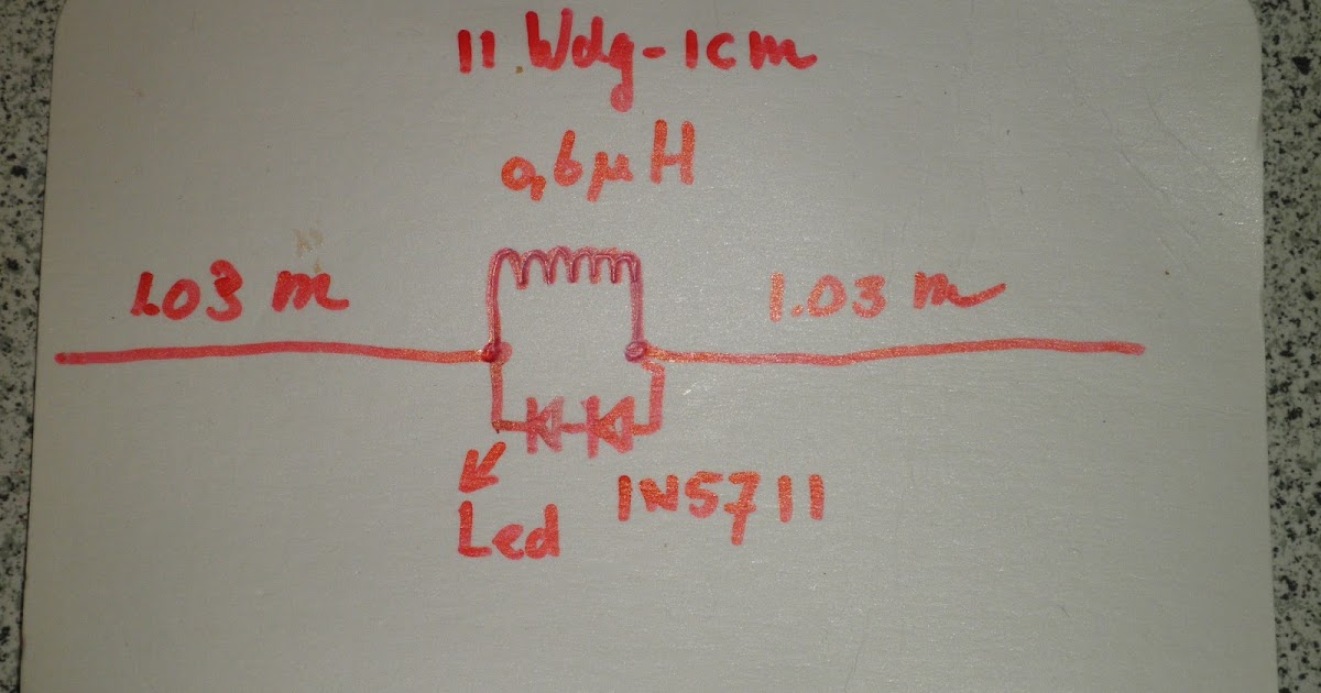PA1BJ Antennes e.d.: Ledje laten branden op RF energie 2 m band