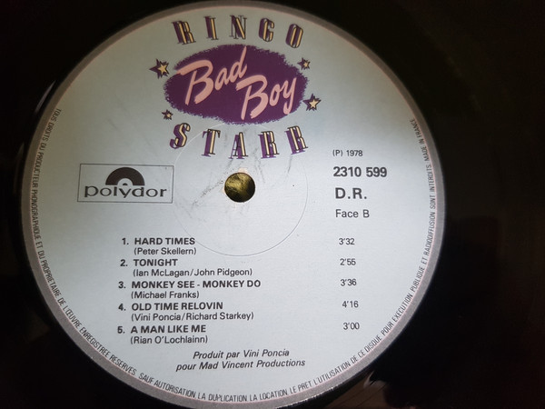 LA DISCOGRAPHIE FRANCAISE DES BEATLES EN SOLO 45 Tours: 1978 - RINGO ...