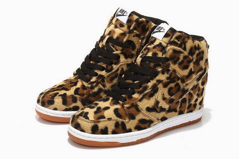 Sports Wedge Shoes: 2014 Dunks Sky High Leopard Wedge Nikes Cool Shoes ...