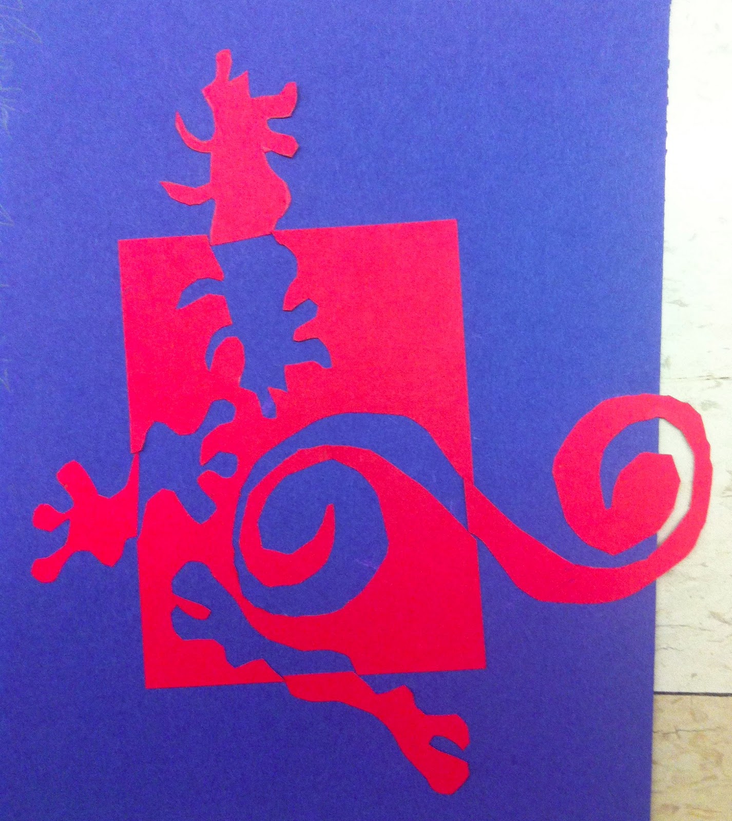 The Art Studio at Cooper Dual Language Academy: Positive and Negative Space
