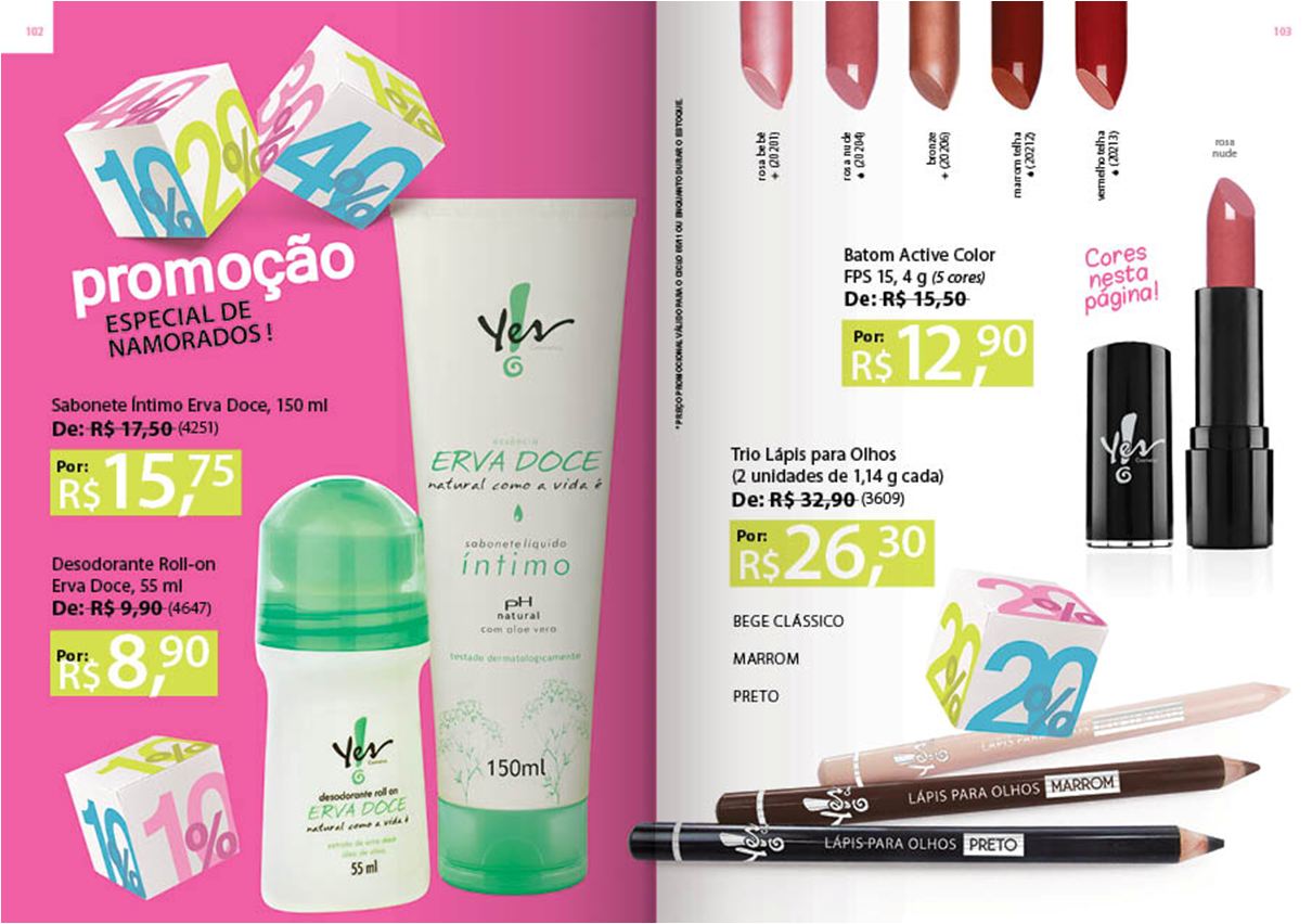 Toda Mulher é Bella: Promoção catálogo Yes! Cosmetics