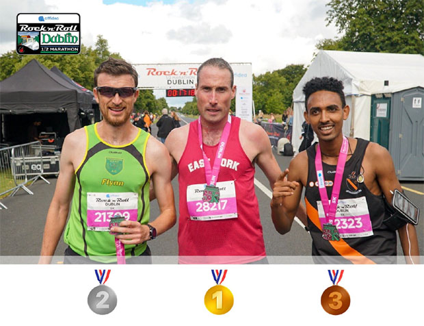 Michael Harty of East Cork AC wins Rock n Roll 5k in Dublin