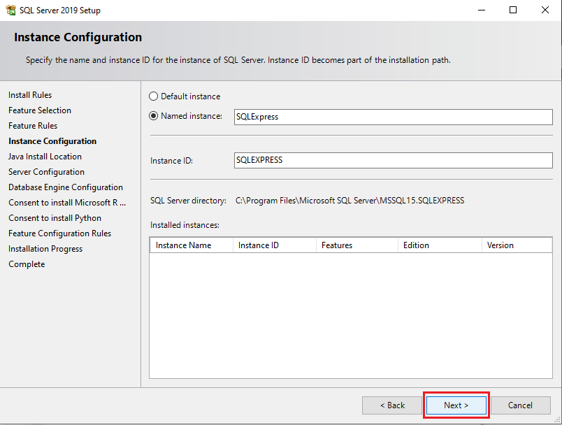 1. ติดตั้ง Microsoft SQL Server Express 2019