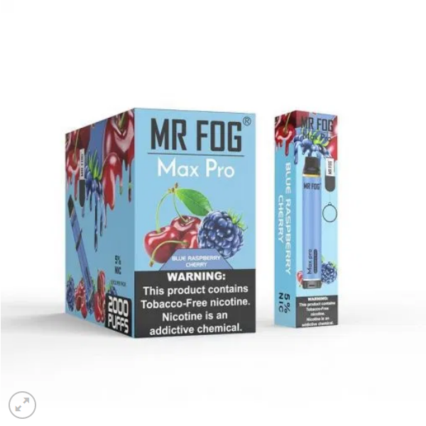 MR FOG MAX PRO 2000 PUFFS BLUE RASPBERRY CHERRY