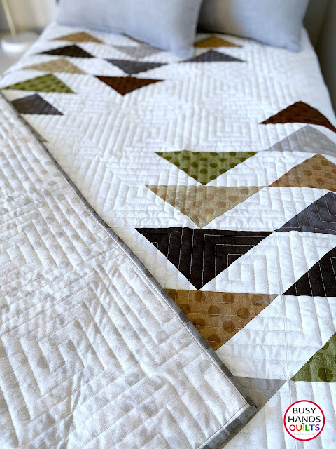 Busy Hands Quilts: Formation Throw Quilt in Moda Grunge Seeing Spots!