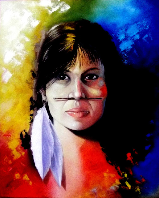 Marcos Rodrigues Pinturas Artísticas: Pintura a óleo sobre tela "Rosto ...