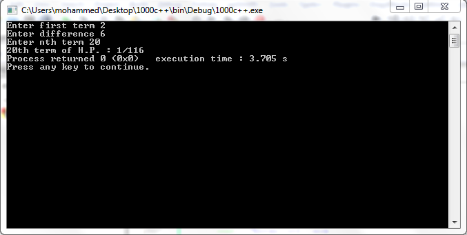Programmers Area: C++ program to find nth term Harmonic progression(HP) Programmers Area: C++ program to find nth term Harmonic progression(HP)