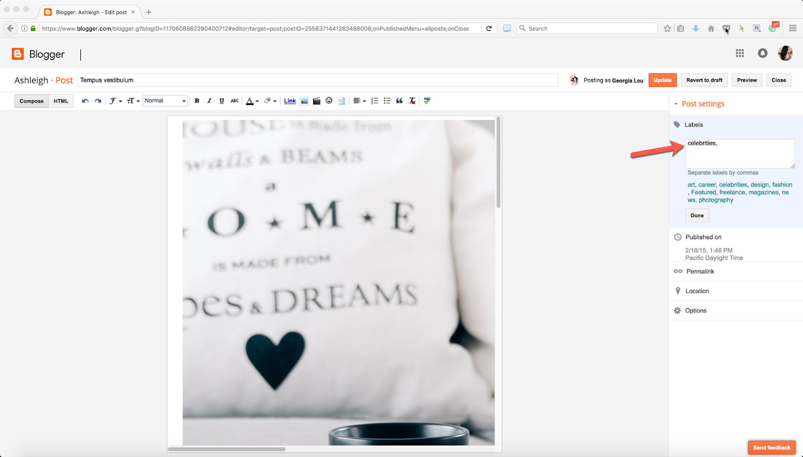 HOW TO CREATE A CATEGORY PAGE IN BLOGGER