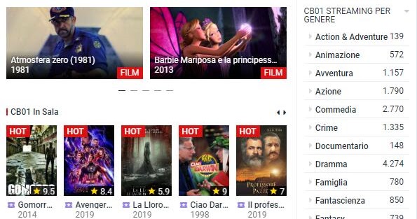 Cineblog01 - CB01 nuovo indirizzo 2019