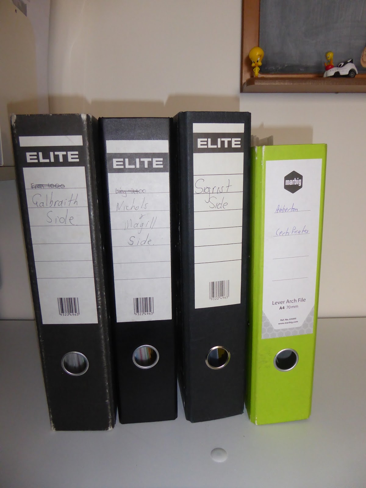 How do you file your documents and certificates?