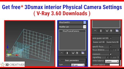 3Dsmax Interior V-ray 3.6 Physical Camera Settings » 3D LECTURE
