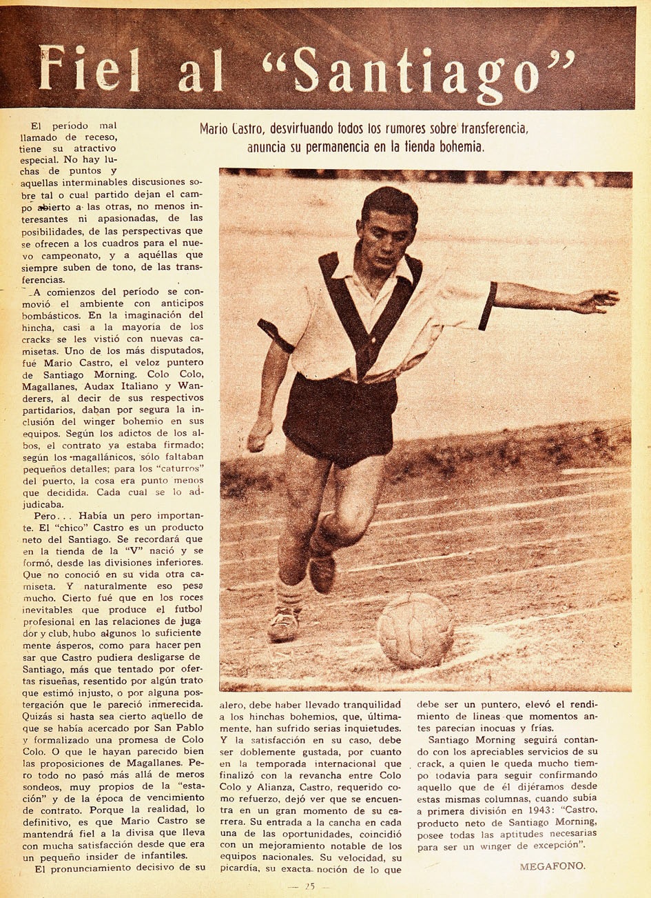 Partidos de la Roja: Mario Castro