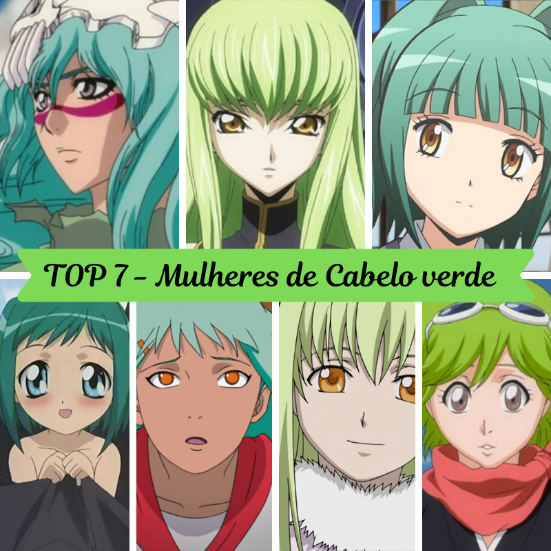 TOP 7 - Mulheres com Cabelo Verde nos Animes