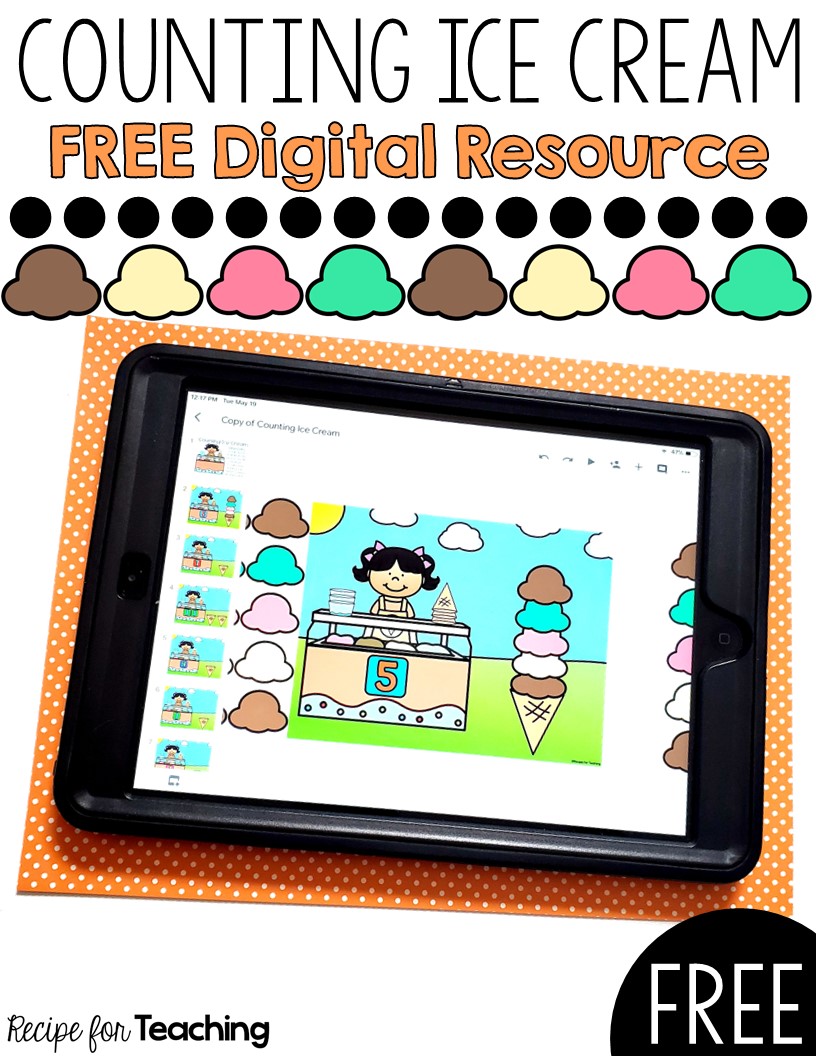 Counting Ice Cream - Recipe for Teaching