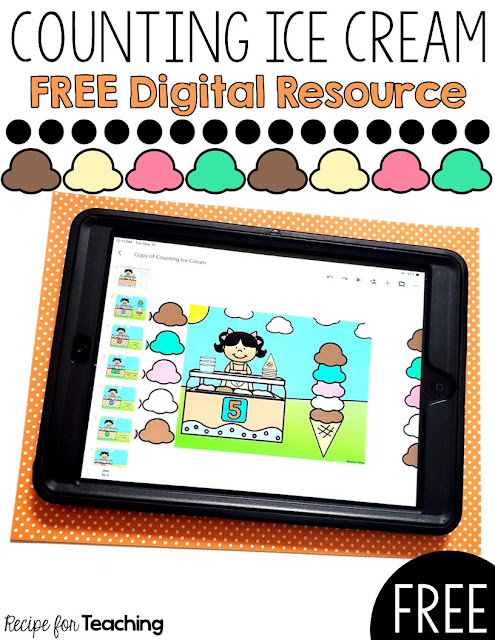 Counting Ice Cream - Recipe for Teaching