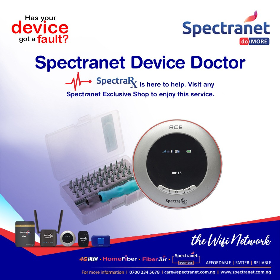 Spectranet Launches SpectraRx Internet Device Repair Centers - Brand ...