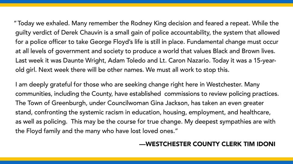 Yonkers Insider: Westchester Insider: Statement from Westchester County ...