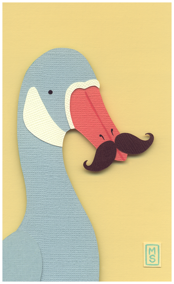Meghan Stratman Art Blog: A Goose with a Mustache? Madness!